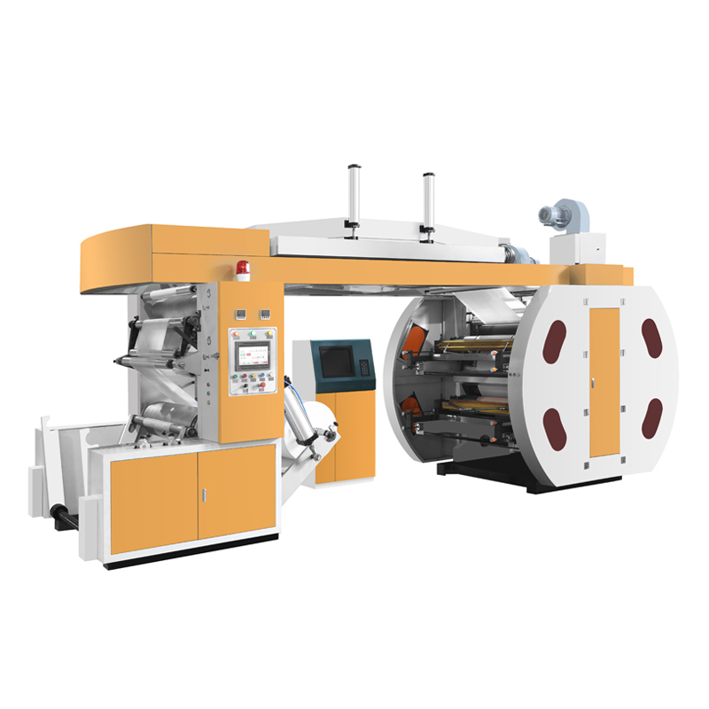 Full Automatic 4 colors CI Central Drum Flexographic Printing Machine ...