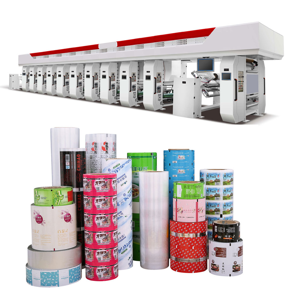 High Speed 8 colors Automatic Register Rotogravure Printing Machine ...