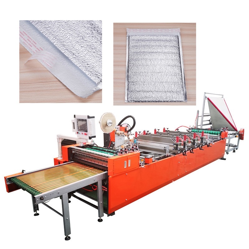 Kraft Paper Air Bubble Film Envelope Bag Making Machine Air Bubble Mailer Production Machine